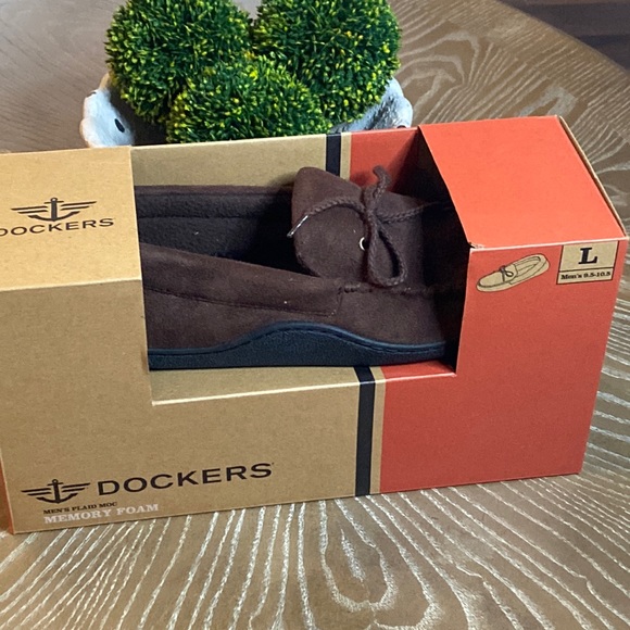 Dockers | Shoes | Mens Plaid Moccasin Soft Memory Foam Slippers | Poshmark